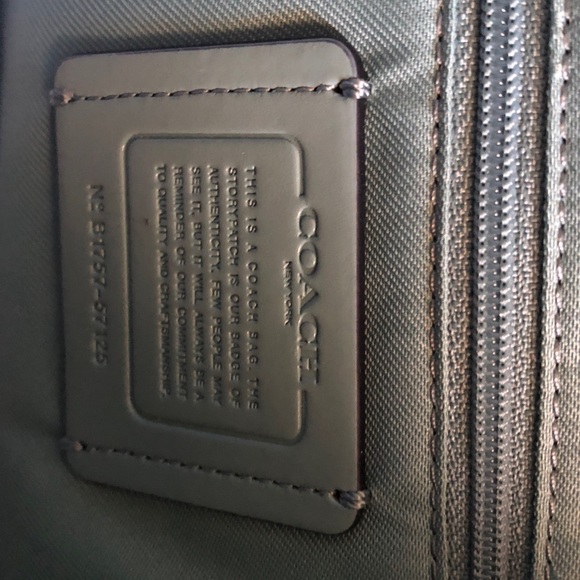 Coach | Bags | Coach Cloud Blue Leather Edie Shoulder Bag | Poshmark